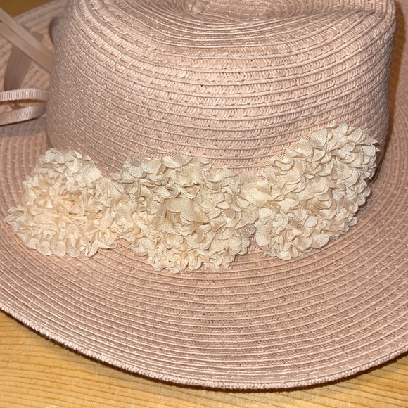 August Hats | Accessories | August Hat Co Blush Wide Brim Hat Wflowers ...